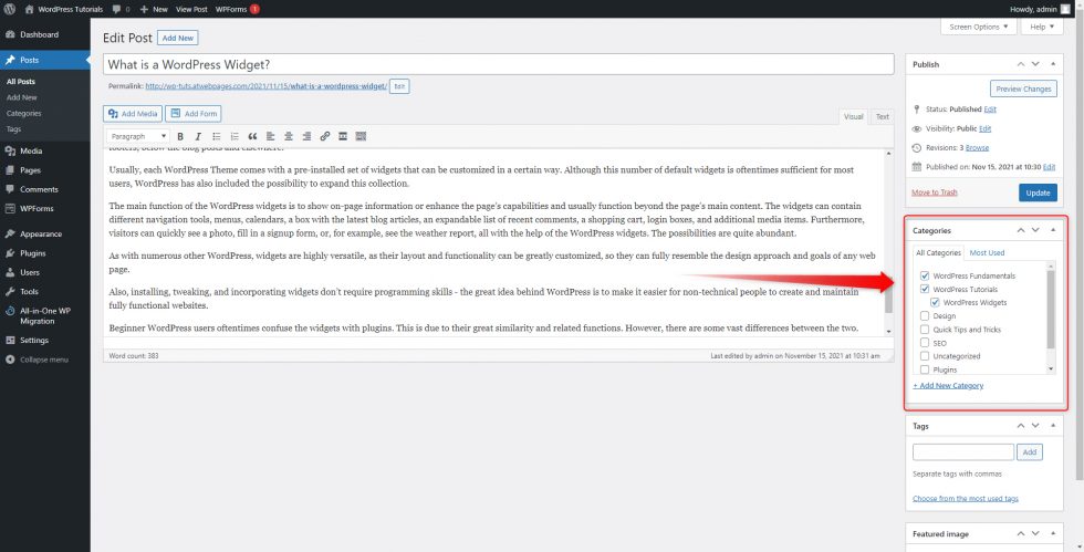How to Add Categories in WordPress and Assign Posts to Them - ZETTAHOST