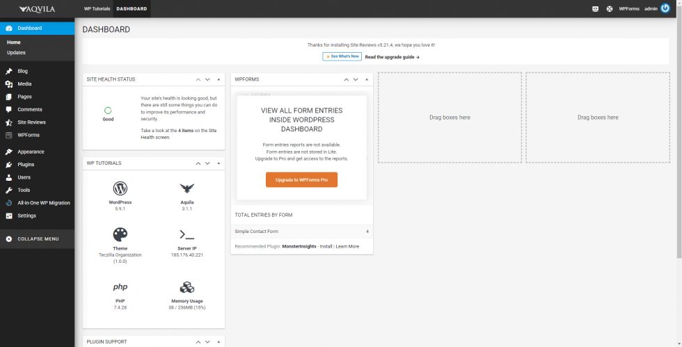 How to Customize Your WordPress Dashboard - ZETTAHOST.com