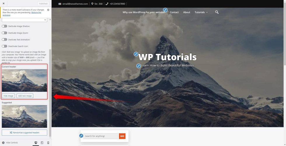 How to Edit the WordPress Header - Free Hosting - ZETTAHOST.com
