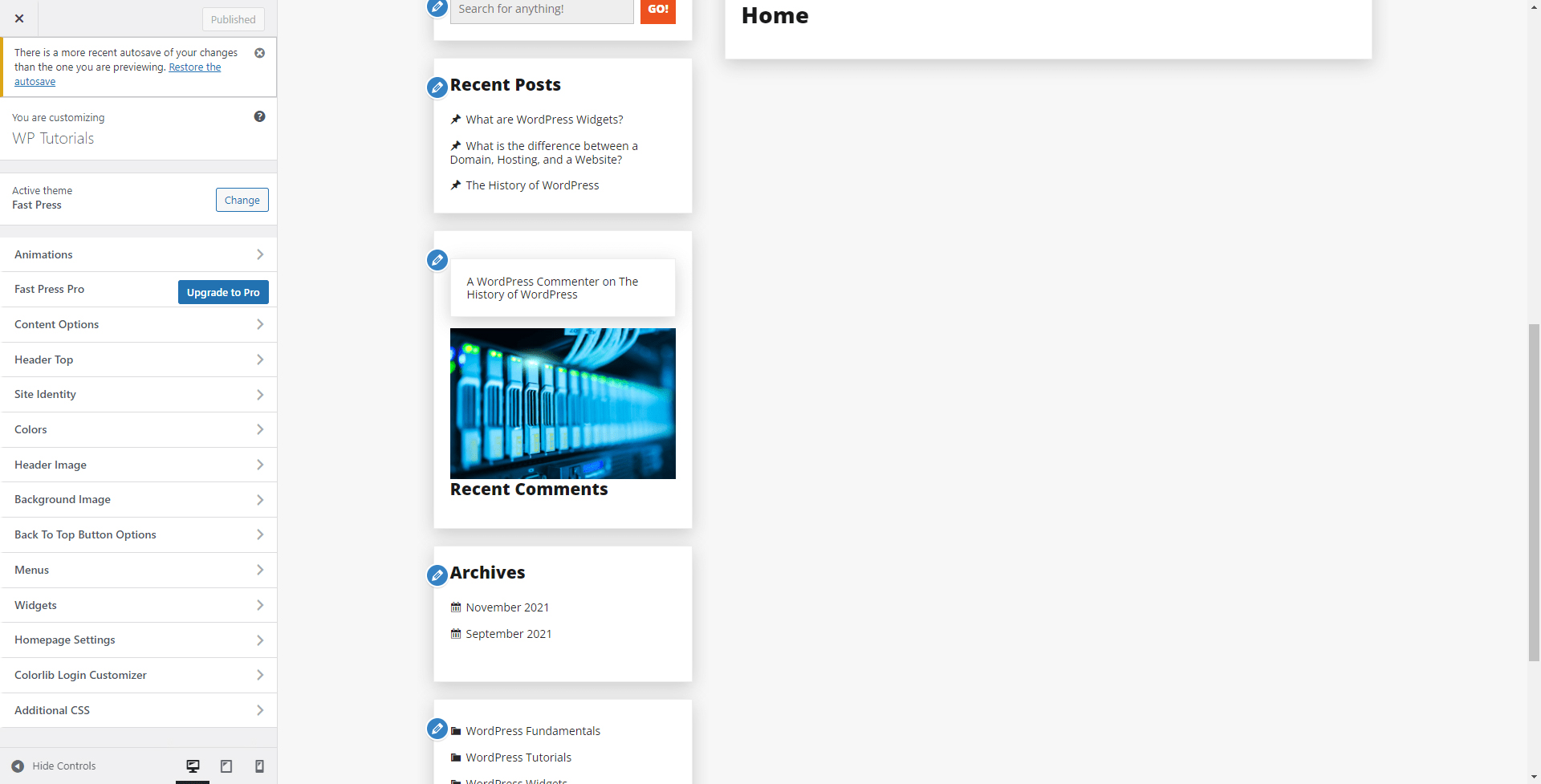 How To Add And Customize Sidebar In WordPress ZETTAHOST