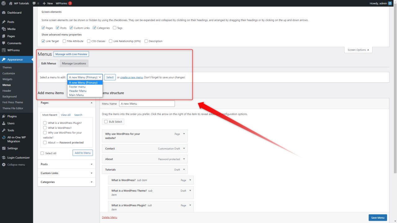 How to Make WordPress Menu Open in New Tab - ZETTAHOST.com